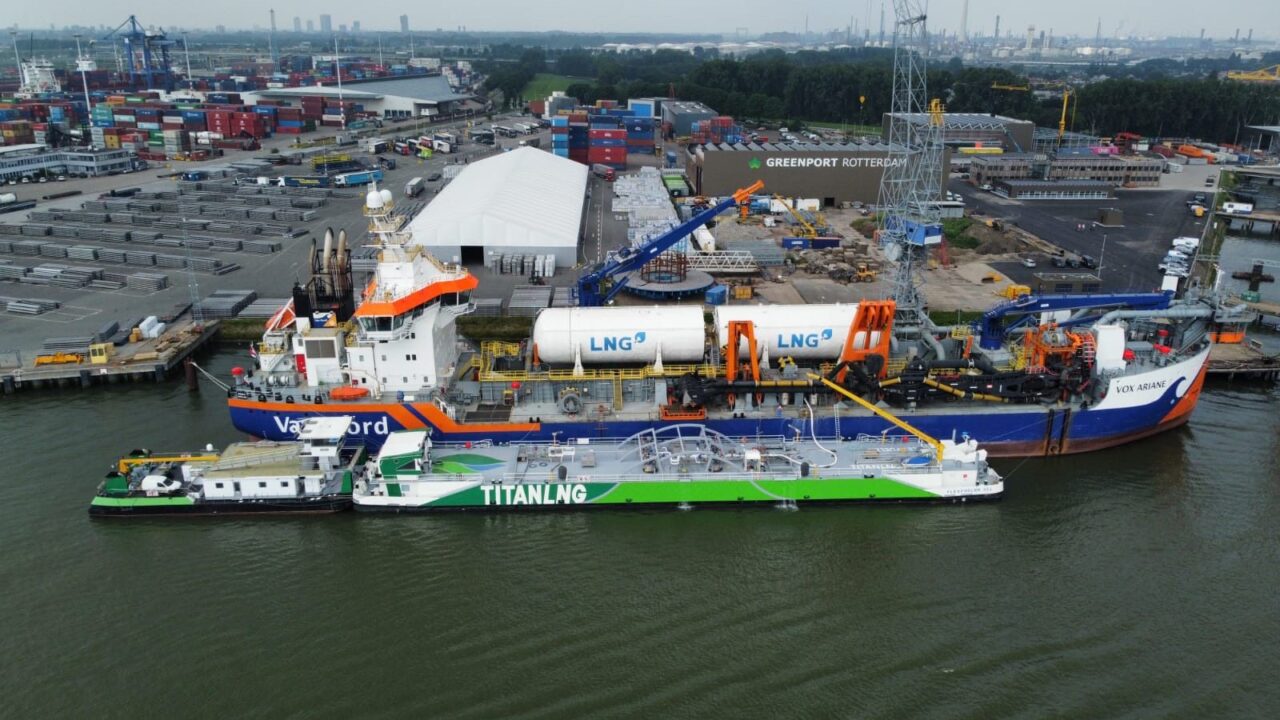 Titan Delivers 350 Tonnes LNG: Van Oord's Vox Ariane | PDWire