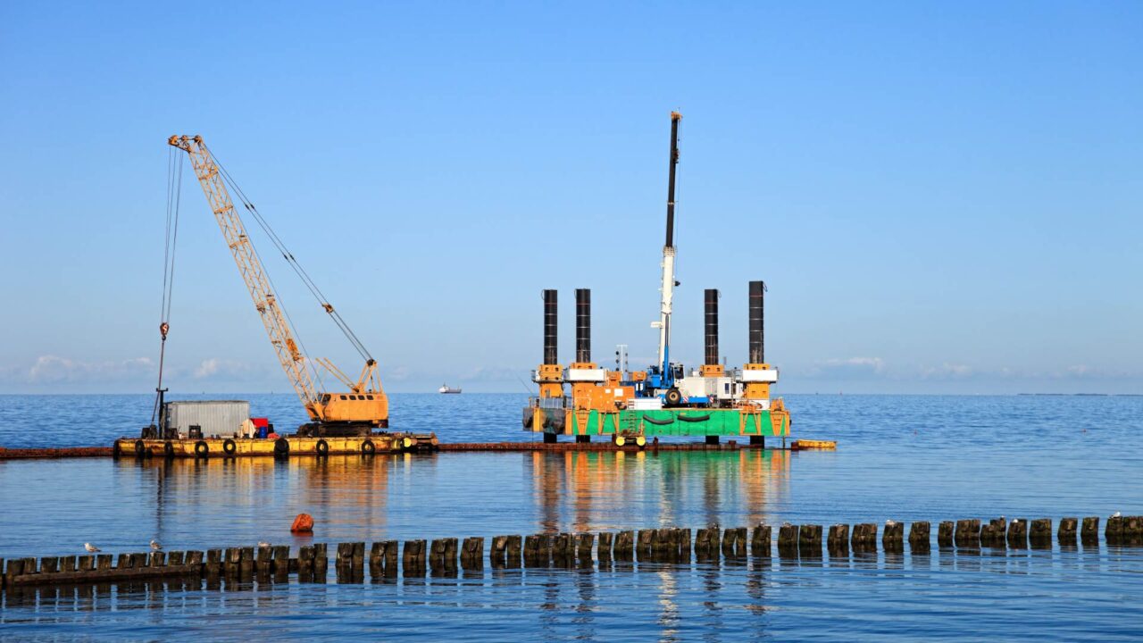 Sand Dredging at West Beach for Erosion Control